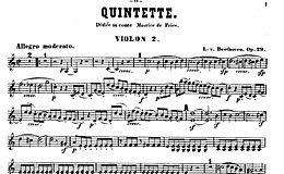 String Quintet Violin 1 part - Violino - Spartiti - Cantorion ...