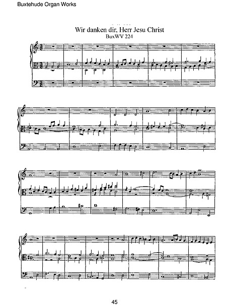Wir danken dir, Herr Jesu Christ Organo - Spartiti - Cantorion - Spartiti e partiture gratis