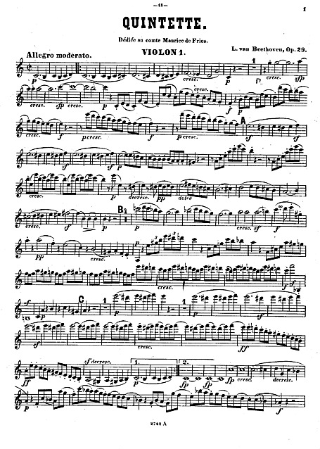 String Quintet Violin 1 part - Violino - Spartiti - Cantorion ...